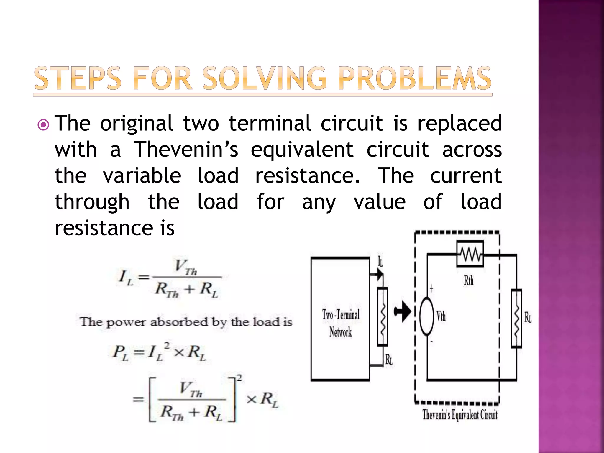Maximum Power Transfer Theorem Pptx