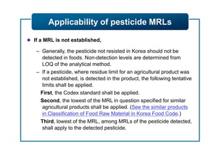 Maximum Residue Limits of Pesticide & Veterinary Drugs in Food_2012 | PDF