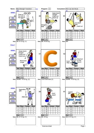 Maximum Strength Training Transition | PDF