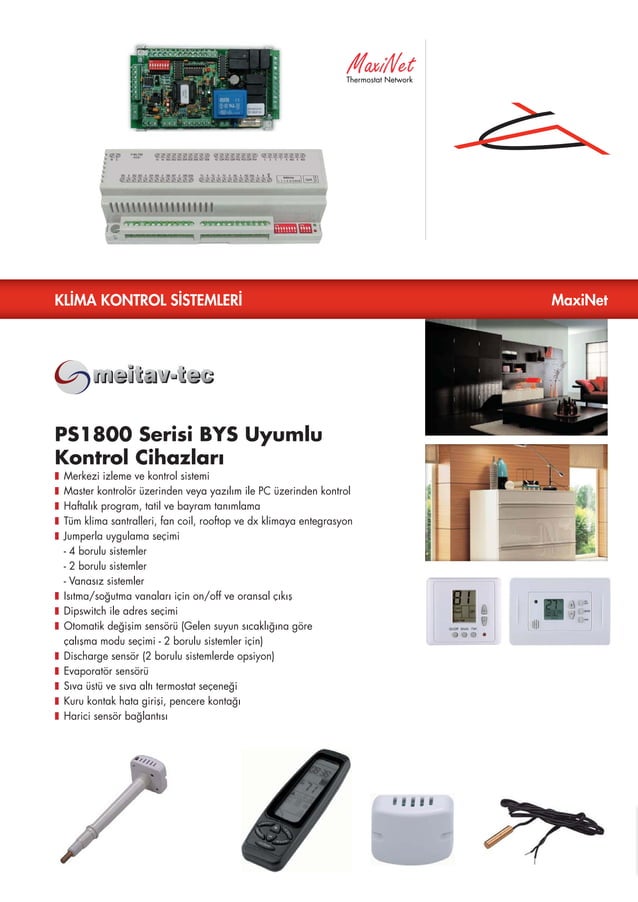 BMS Uyumlu FCU-Klima-VAV-WSHP Kontrolör Maxi net | PDF