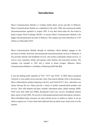 Maxis economonics assignment | DOCX