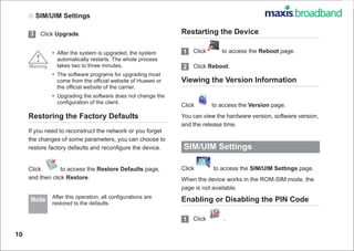Maxis Wireless Modem B932 User Guide | PDF