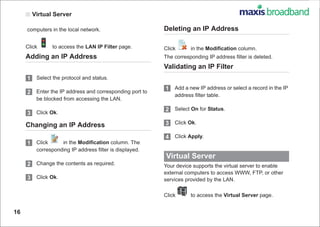 Maxis Wireless Modem B932 User Guide | PDF