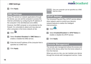Maxis Wireless Modem B932 User Guide | PDF