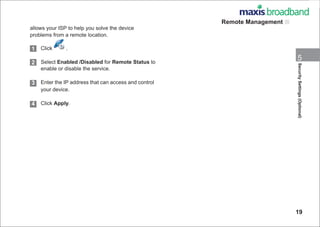 Maxis Wireless Modem B932 User Guide | PDF