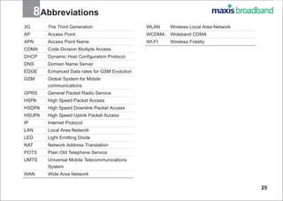 Maxis Wireless Modem B932 User Guide | PDF