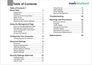 Maxis Wireless Modem B932 User Guide | PDF
