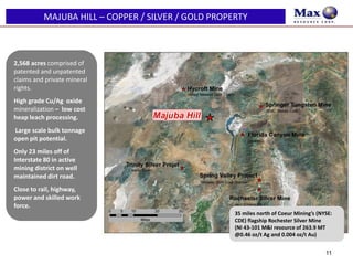 Max Resource - Corporate Presentation | PPT