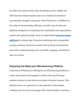 MaxLearn_ Empowering Learning Through Microlearning Platform Innovation.pdf