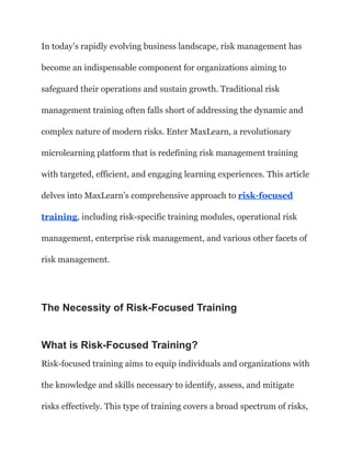 MaxLearn_ Pioneering Risk-Focused Training with Microlearning Platform _ Risk Specific Training.pdf