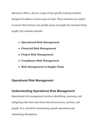 MaxLearn_ Pioneering Risk-Focused Training with Microlearning Platform ...