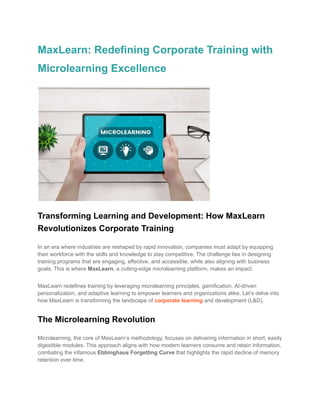 MaxLearn_ Redefining Corporate Training with Microlearning Excellence.pdf
