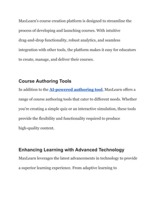 MaxLearn_ Revolutionizing Education with Advanced Microlearning Platform and AI Technologies (1).pdf
