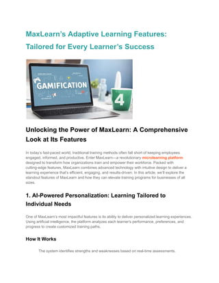 MaxLearn’s Adaptive Learning Features_ Tailored for Every Learner’s Success.pdf