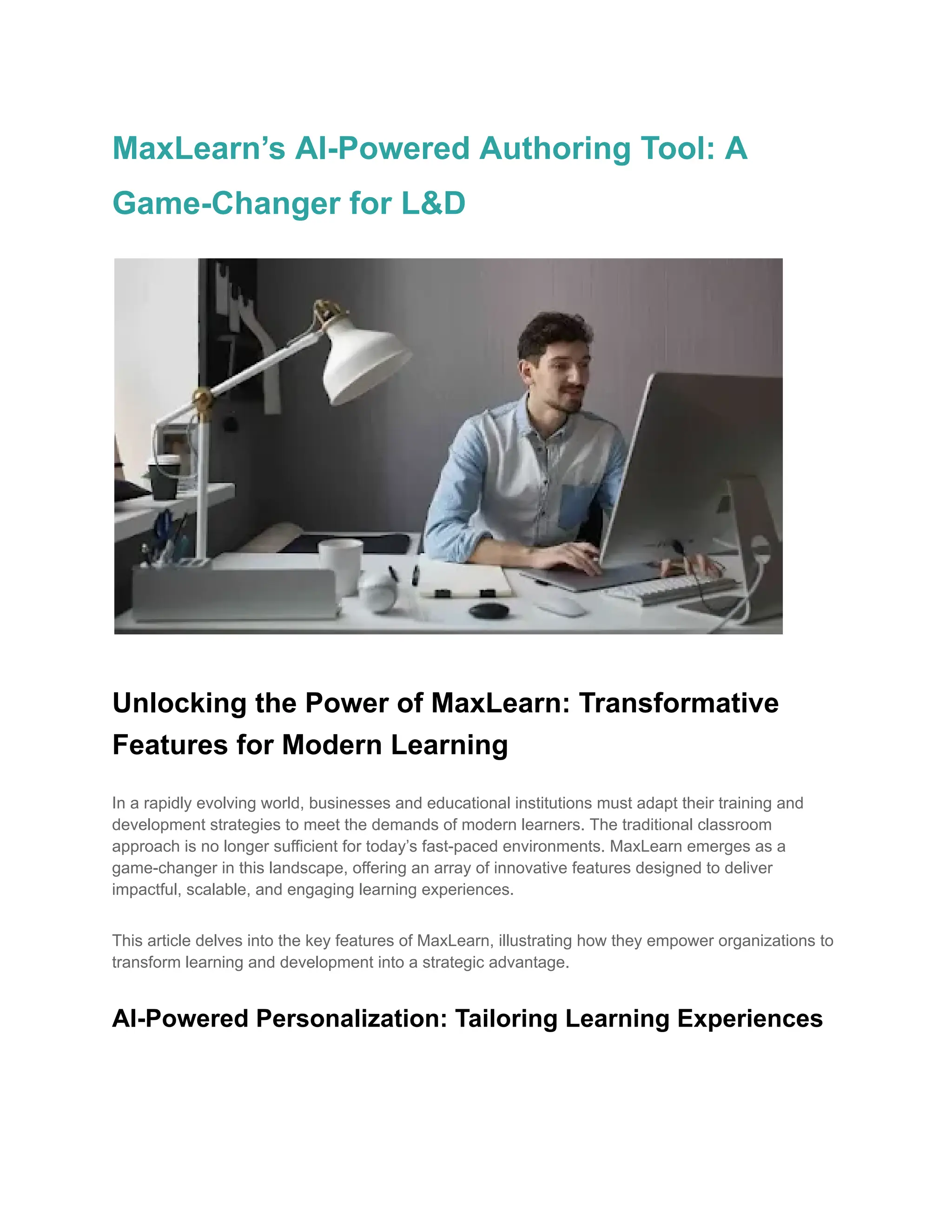 MaxLearn’s AI-Powered Authoring Tool_ A Game-Changer for L&D.pdf