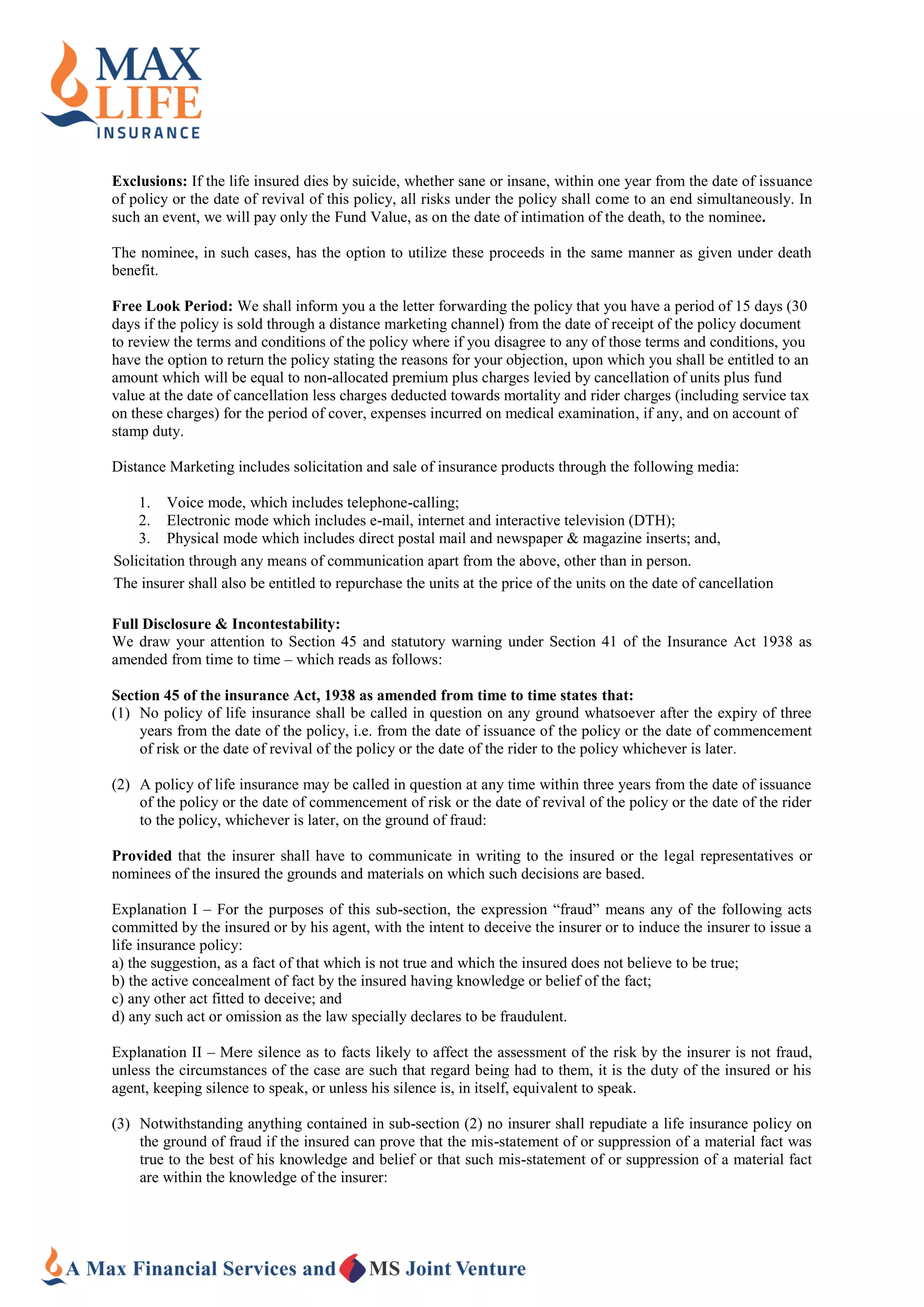 Max Life Forever Young Pension Plan | PDF