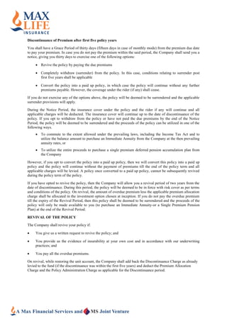 Max Life Forever Young Pension Plan | PDF