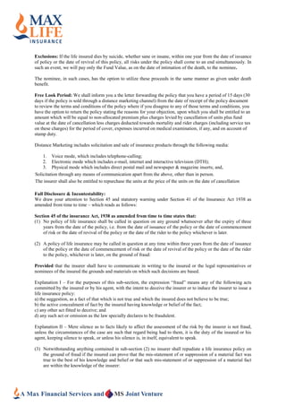 Max Life Forever Young Pension Plan | PDF