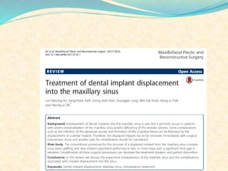 Maxillary Sinus Perforation Treatment