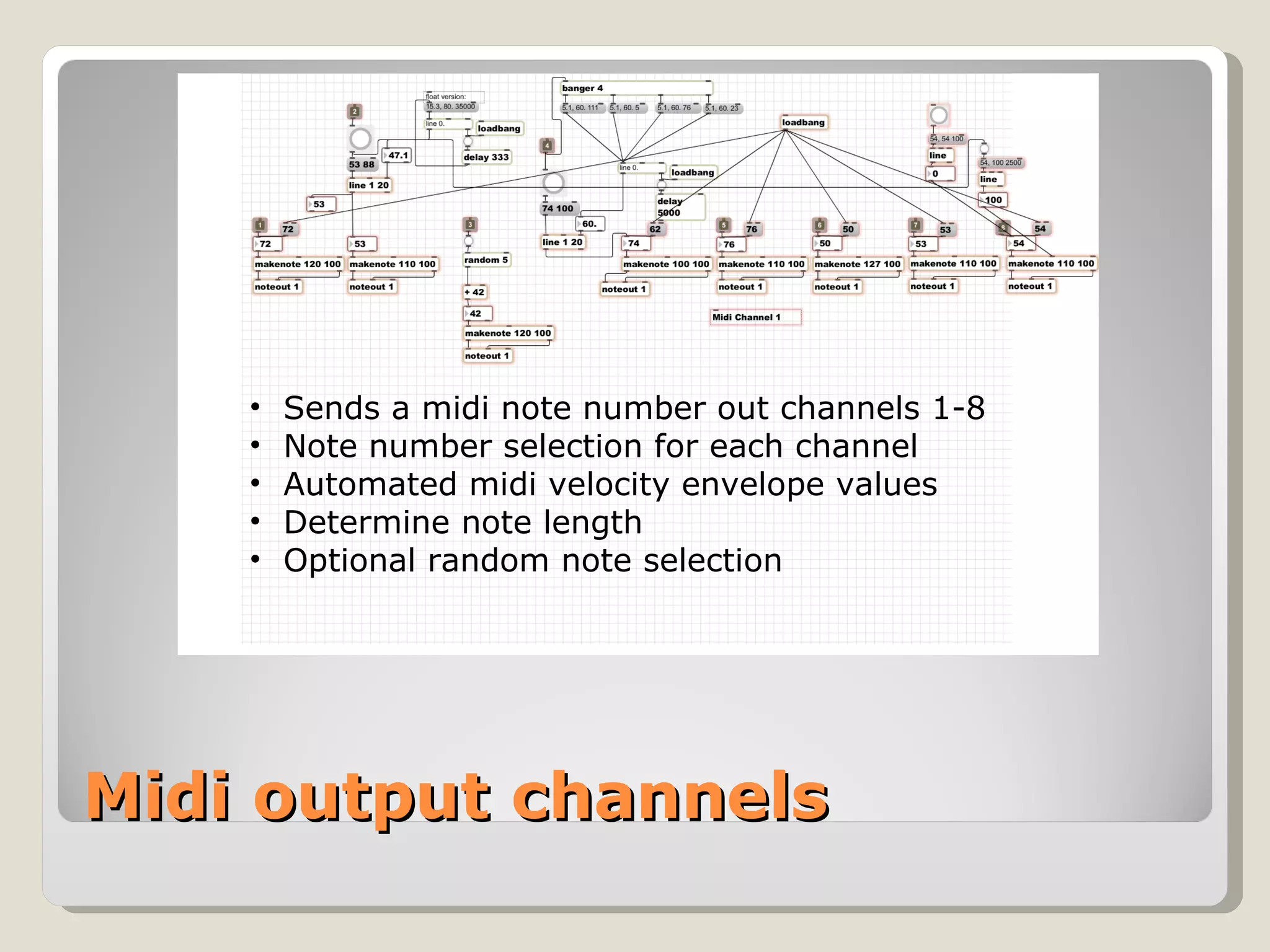 Algorithmic Music Design Using Max/Msp | PPT