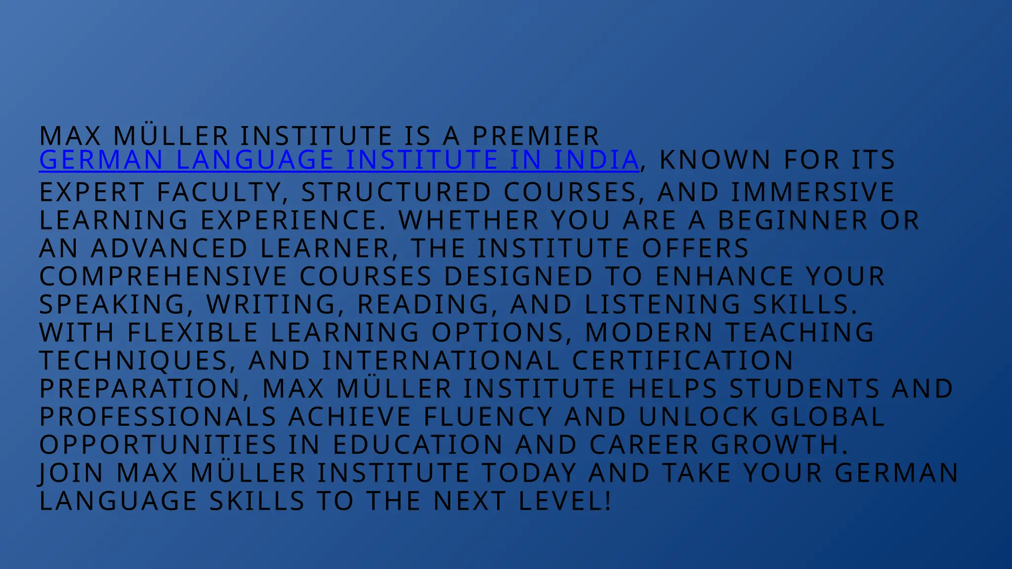 Max Müller Institute – India’s Premier German Language Institute.pptx