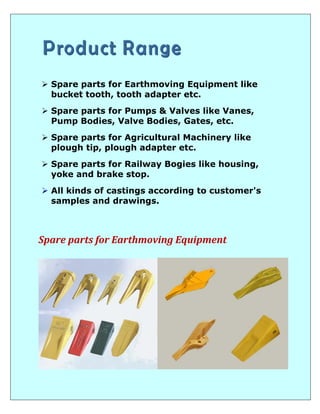 Maxoforge profile: Investment Casting | PDF | Manufacturing Industry ...