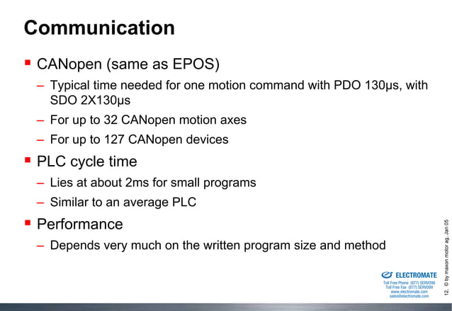 Maxon operation & application of maxon’s new epos controller | PDF ...