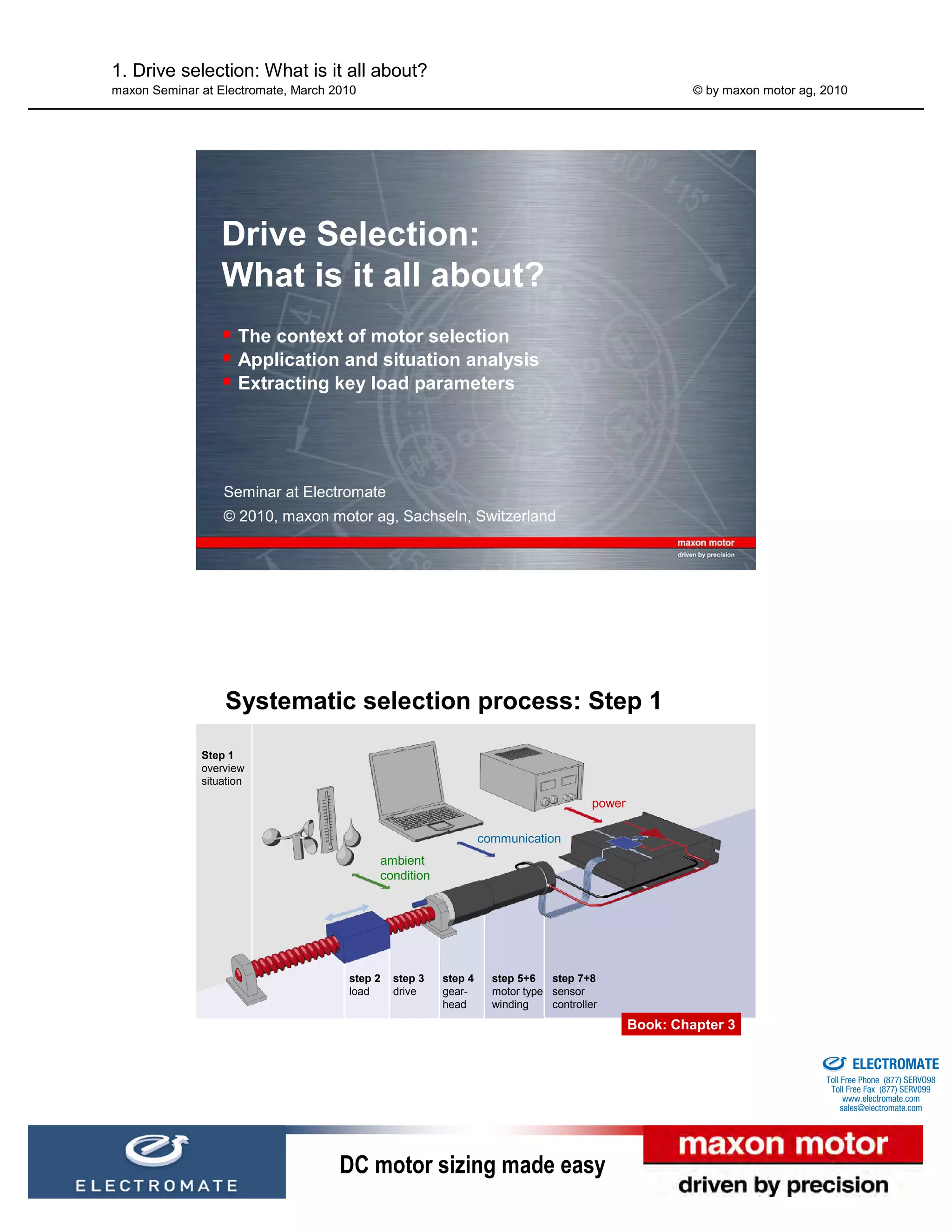 Maxon dc motor sizing made easy presentation english version march 2010 ...