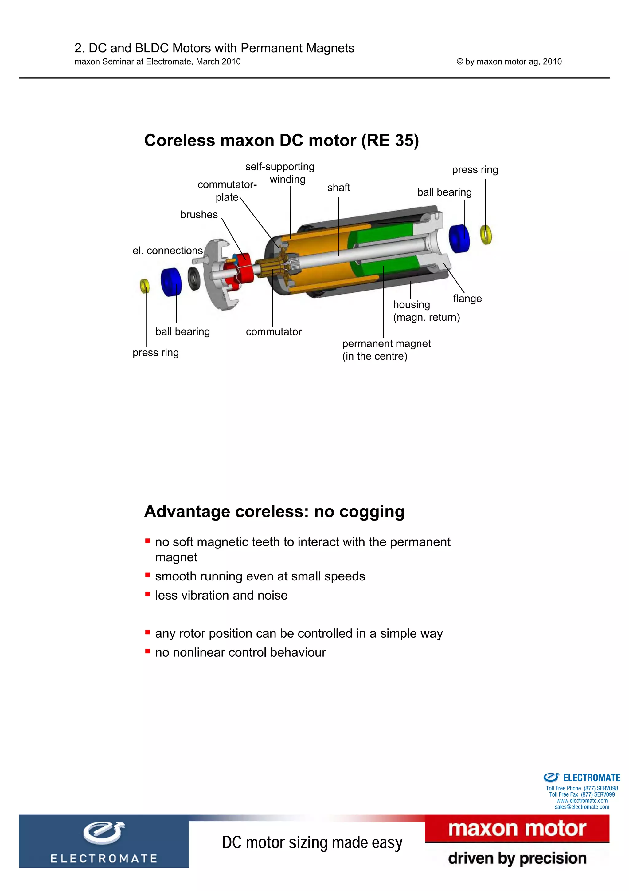 Maxon dc motor sizing made easy presentation english version march 2010 ...
