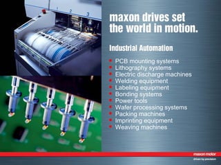 Maxon motor presentacion de empresa | PDF