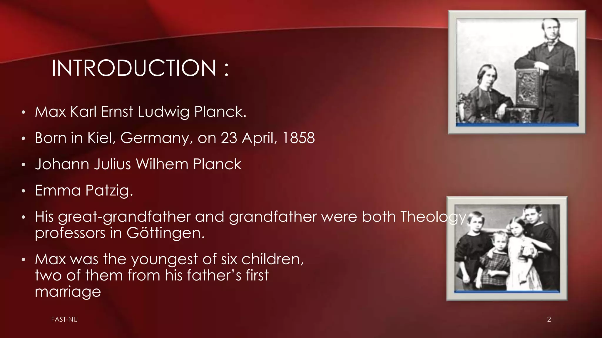 Max planck | PPTX