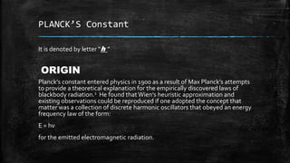Max planck | PPTX
