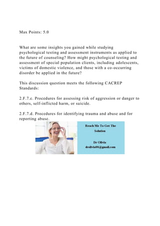 Max Points 5.0What are some insights you gained while study.docx