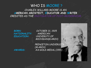 CHARLES MOORE | PPTX