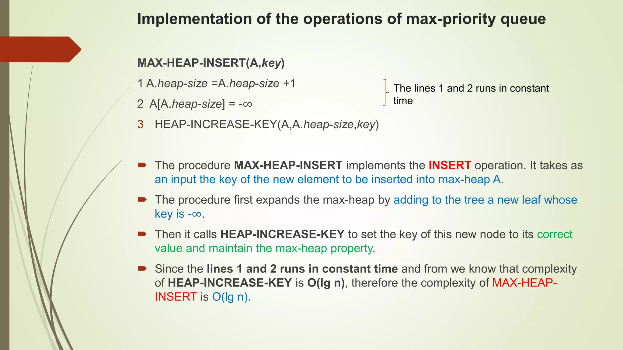 Max priority queue | PPT
