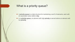Max priority queue | PPT