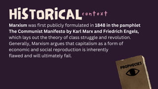 Maxrism Political Philosophy and about Karl Marx's Major Works | PPT