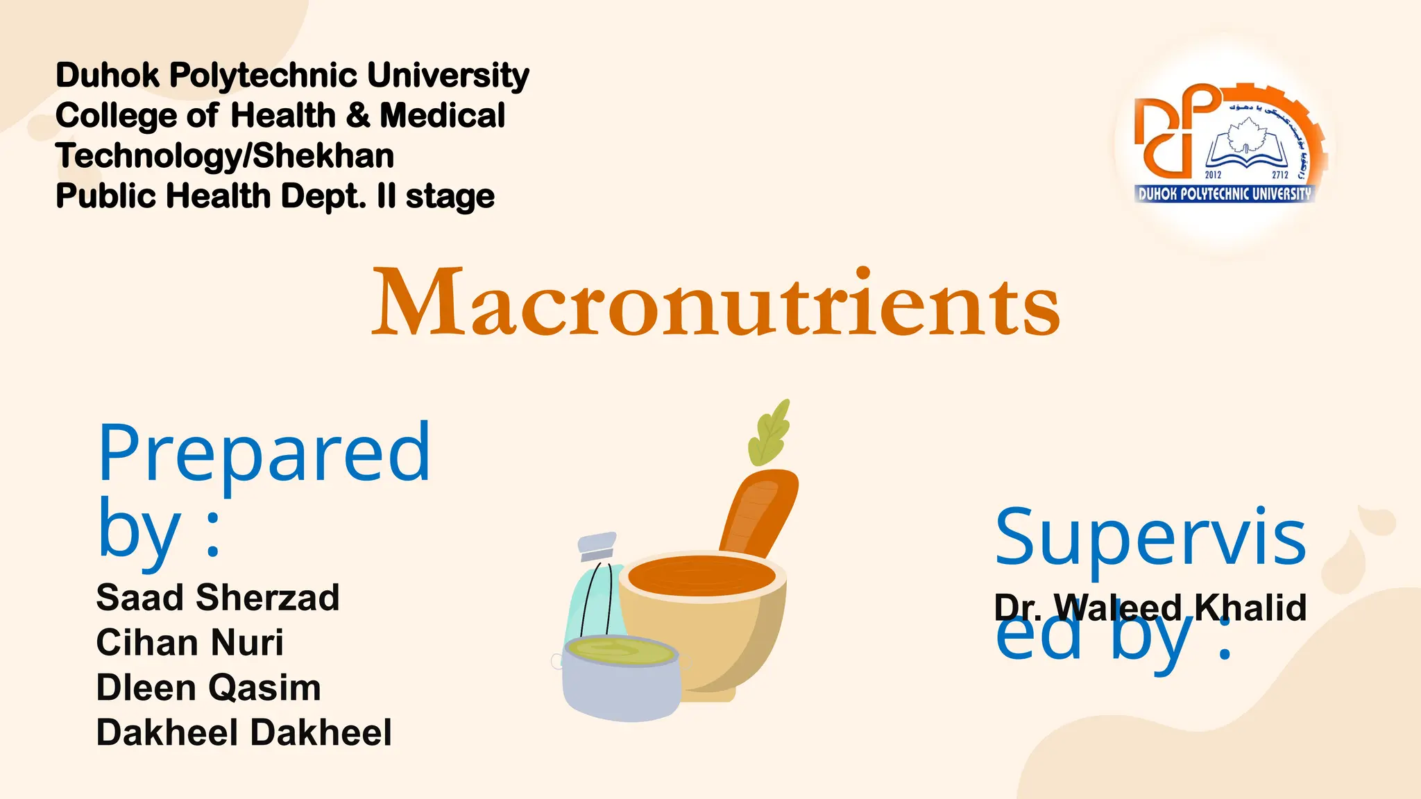 Macronutrients Public Health .pptx | Free Download