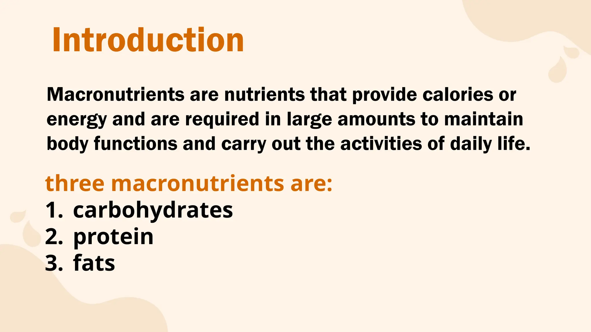 Macronutrients Public Health .pptx | Free Download