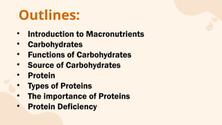 Macronutrients Public Health .pptx | Free Download