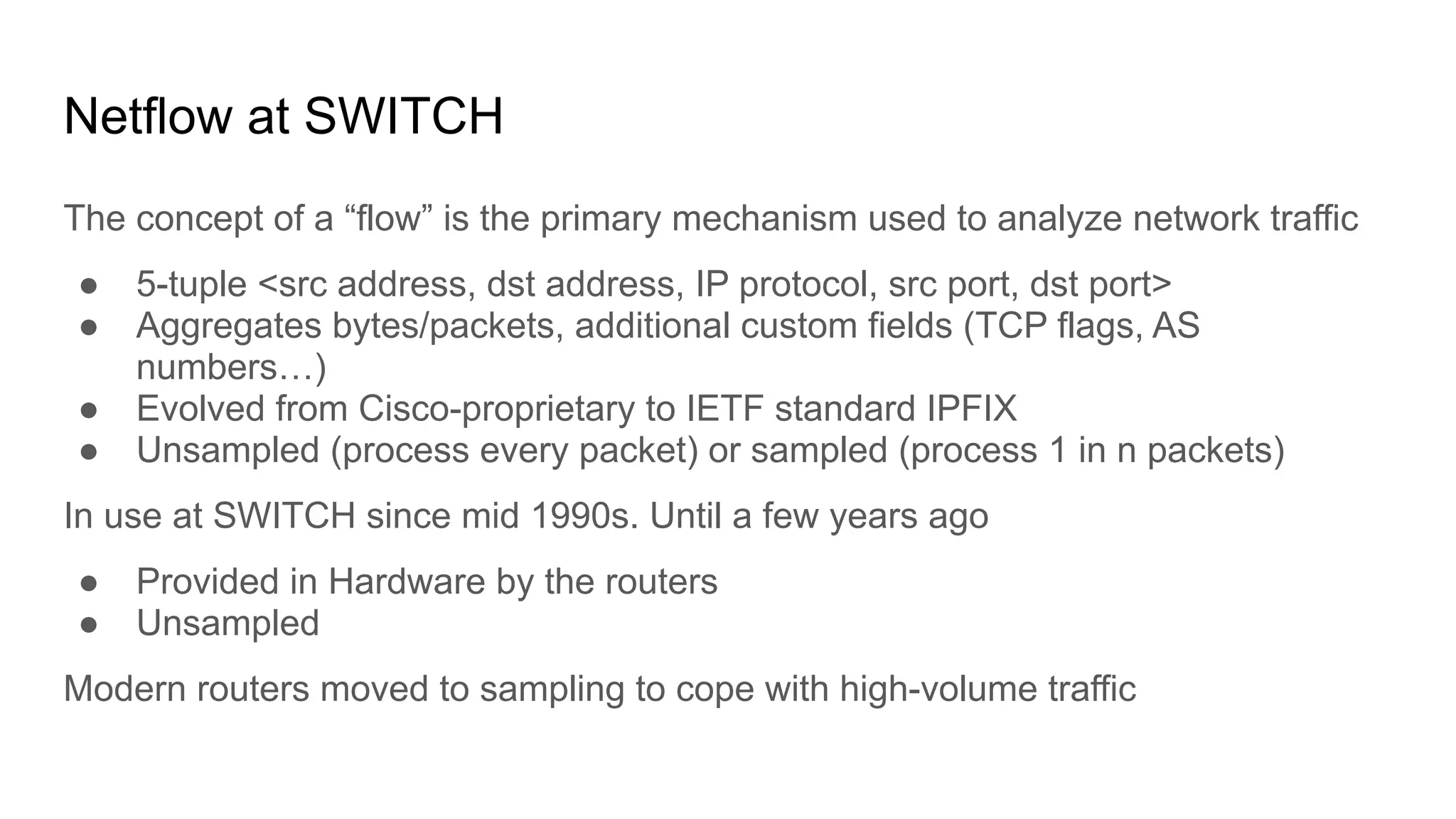 Snabbflow: A Scalable IPFIX exporter | PDF