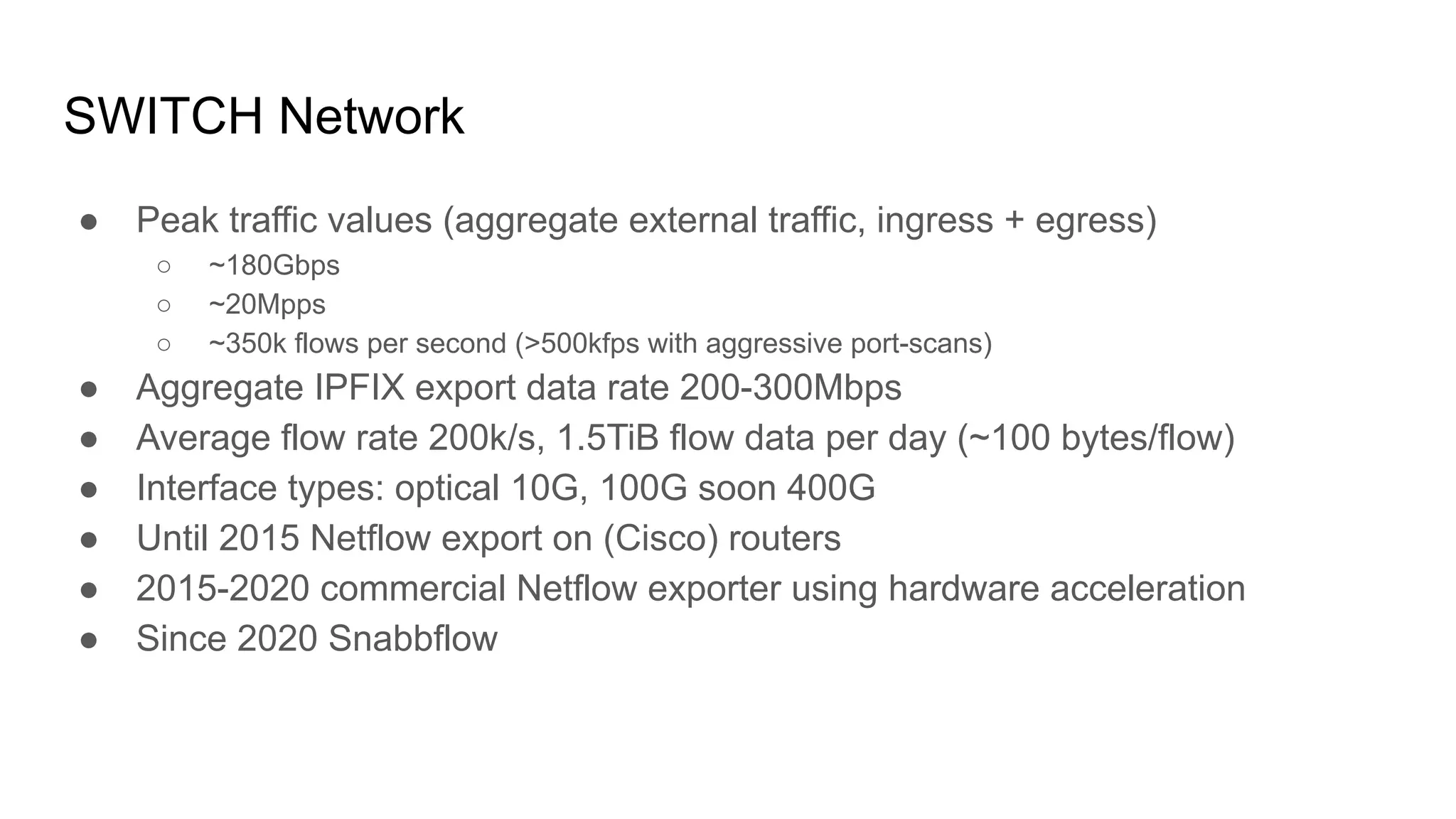 Snabbflow: A Scalable IPFIX exporter | PDF