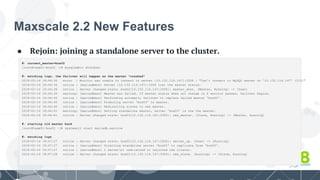 Maxscale switchover, failover, and auto rejoin | PDF
