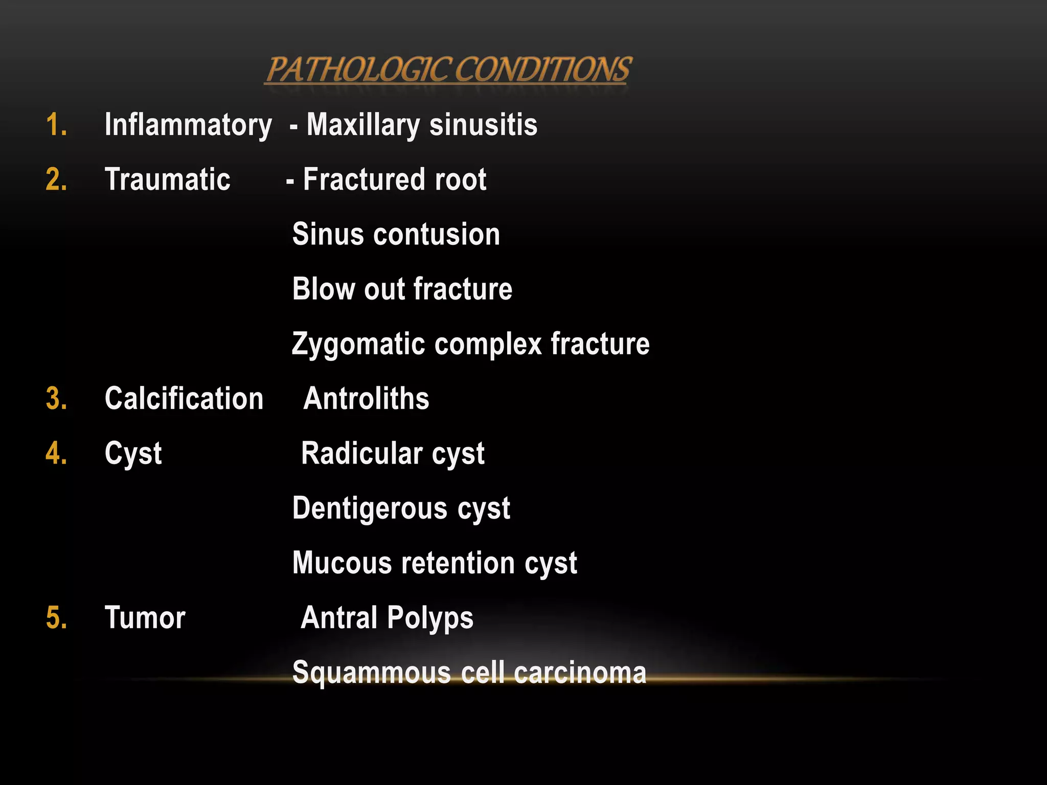 Maxillary sinus sinus | PPTX