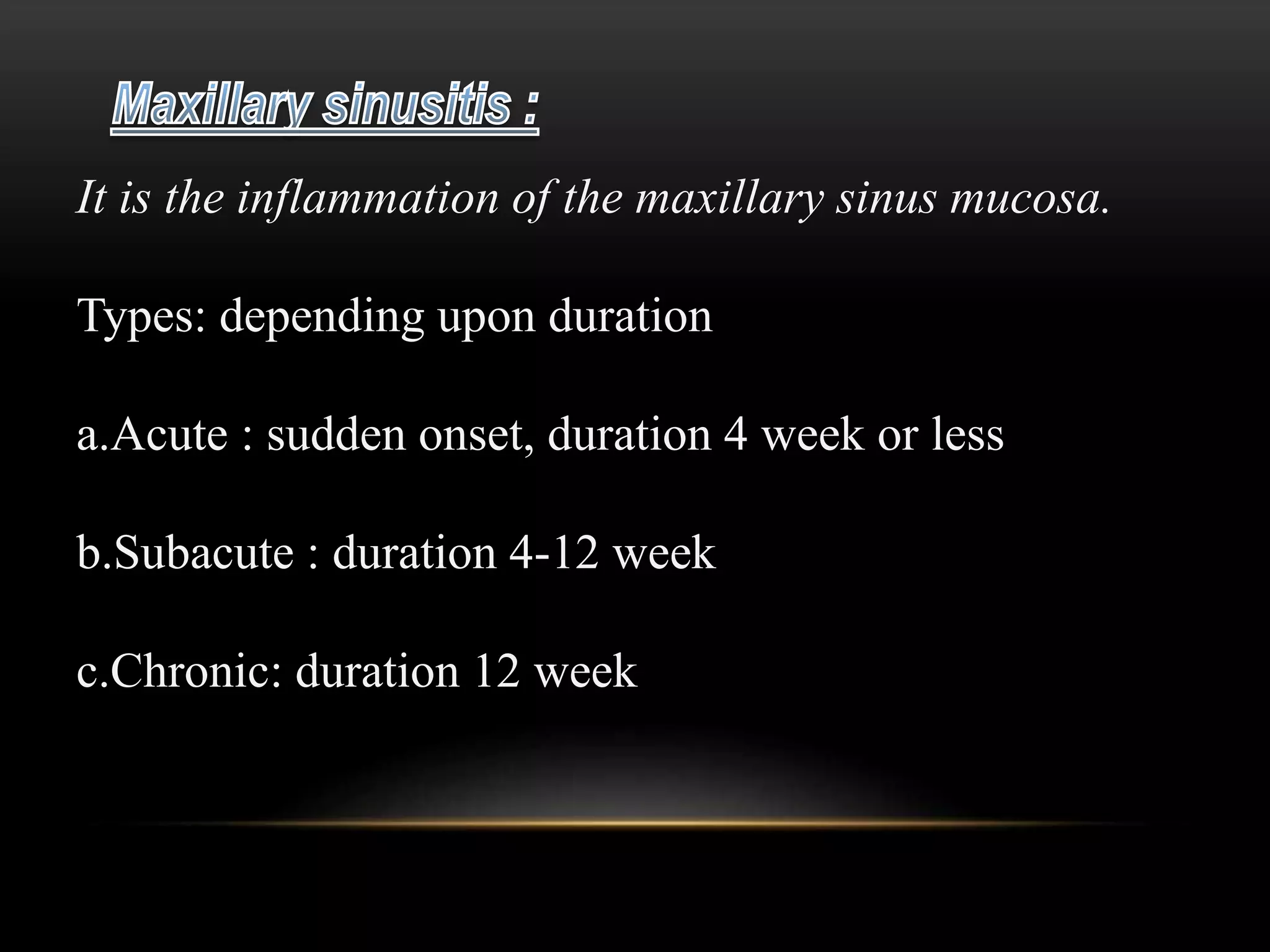 Maxillary sinus sinus | PPTX