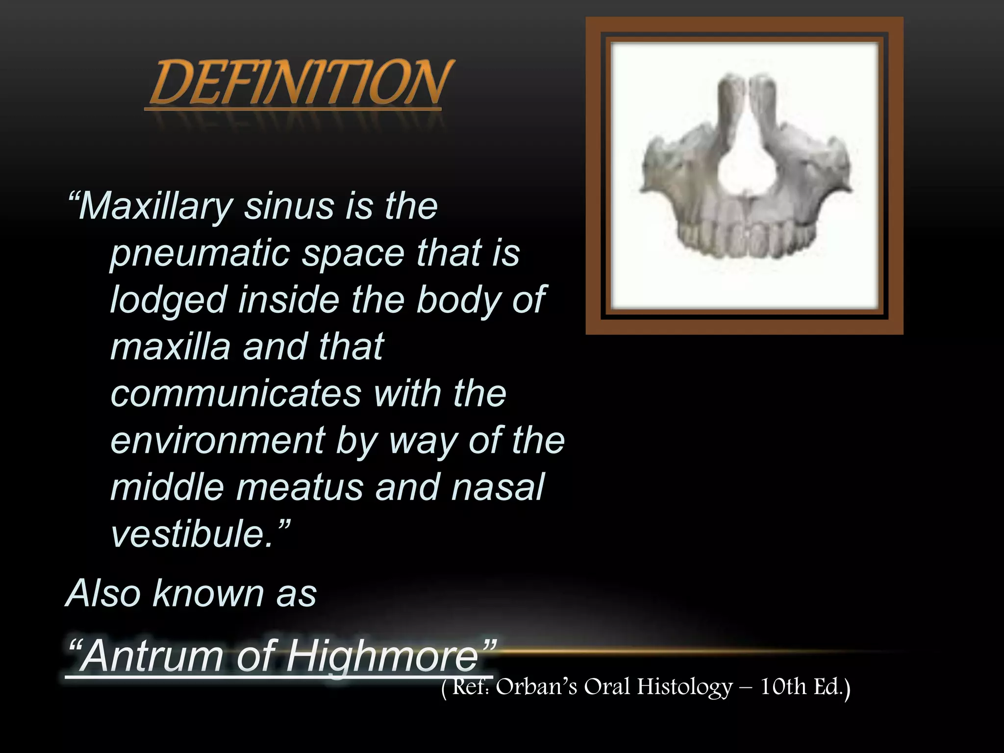 Maxillary sinus sinus | PPTX