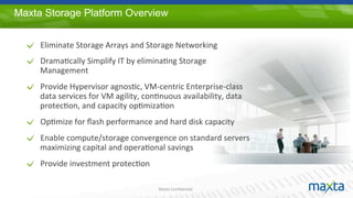 Maxta VM-centric Storage | PPT