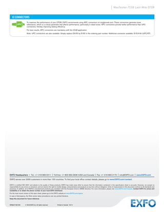 Best EXFO OTDR in India at affordable Prices | PDF