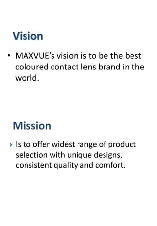 Maxvue vision Contact lens manufacturer profile | PDF