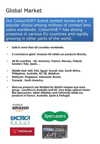 Maxvue vision Contact lens manufacturer profile | PDF